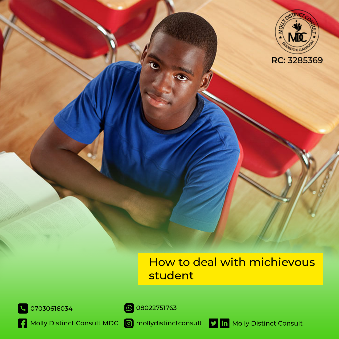 How to deal with mischievous students – Molly Distinct Consult